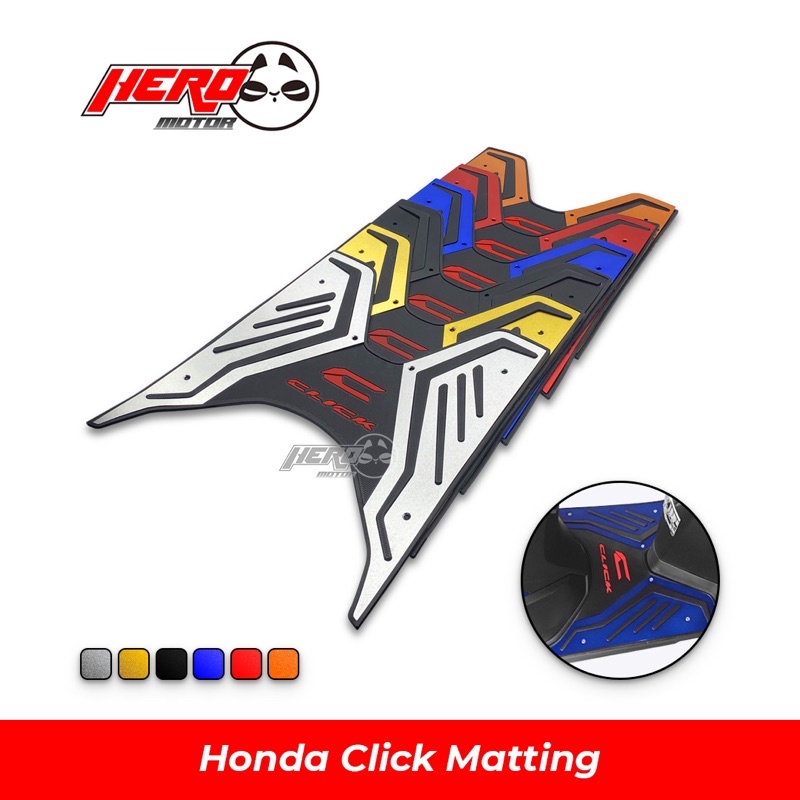 Honda Click Matting Footboard V2 for Click 125/150 CNC and Rubber Made ...