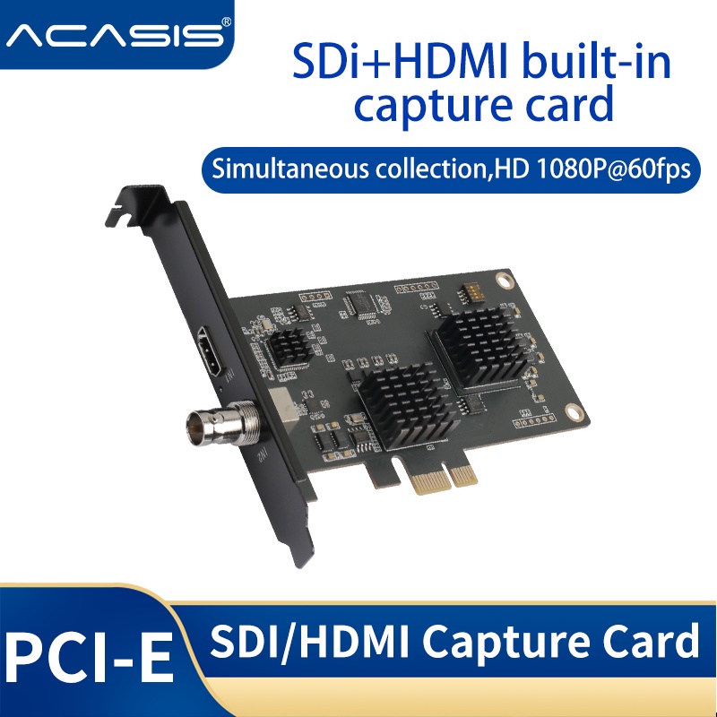 ACASIS PCIe HDMI/SDI Game Capture 4K60FPS 2K144 PCIe HDR10 Video Game Capture Card Live ...