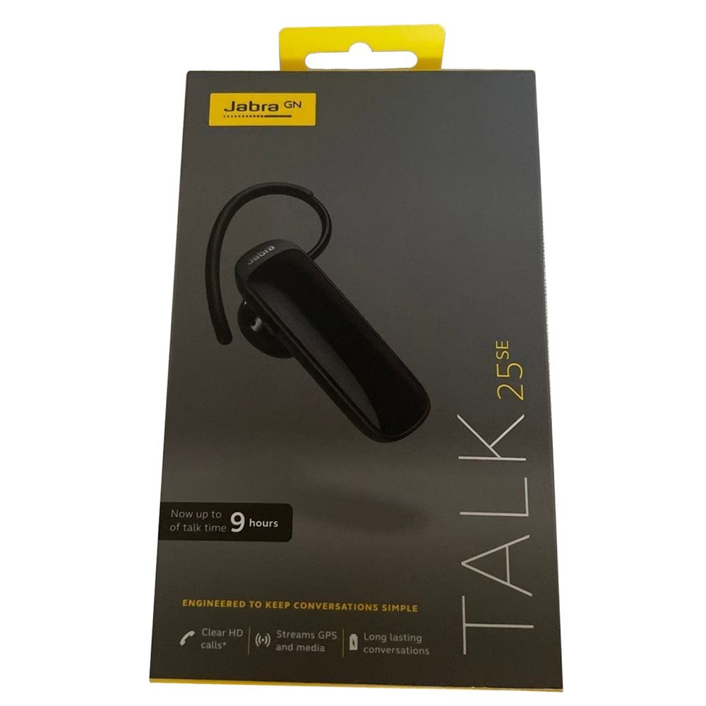 Jabra Talk 25 SE mono Bluetooth Headphones ( Black ), 100-92310901-40 ...