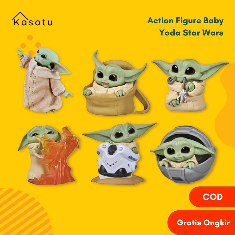 Action Figure Miniature Star Wars Starwars Baby Yoda Figure Home ...