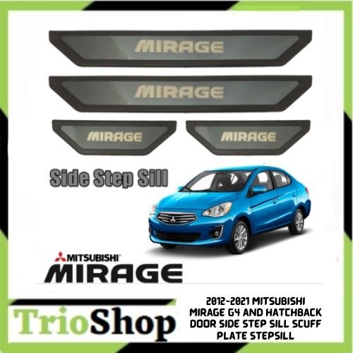 2012-2021 Mitsubishi Mirage G4 and Hatchback Door Side Step Sill Scuff ...