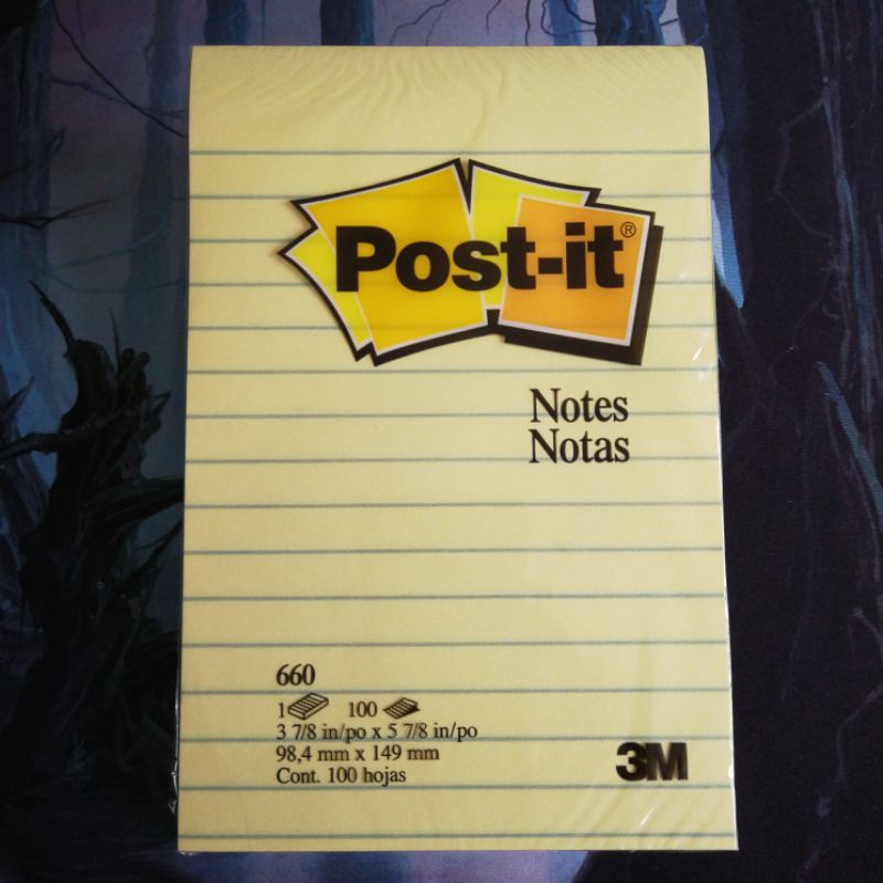 [FPS FairPriceSupplies] 3M Post-it Yellow Ruled Pad Post It 4x6 Sticky ...