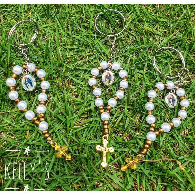 Keychain Rosary for Baptismal and Birthday Souvenir (no packaging ...