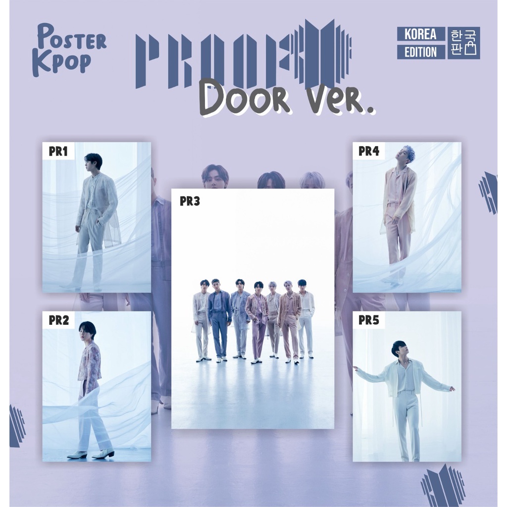 Bts PROOF Door Poster Ver. Part 1 Kpop Bangtan Boys 2022 Boyband Korea ...