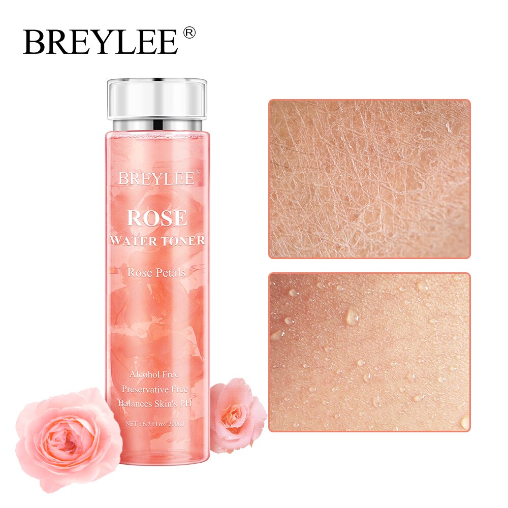 BREYLEE Rose Water Toner Moisturizer Serum Skincare Hydrating Essence ...