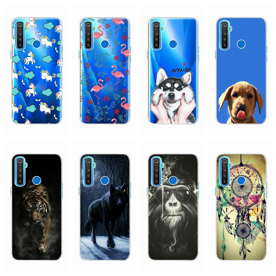 Realme 6i 5i Case Shockproof Casing Cute Animal Printed Soft TPU ...