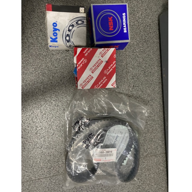 Set Timing Belt, Idler, Tensioner, Alternator Pulley (Hilux, Innova ...