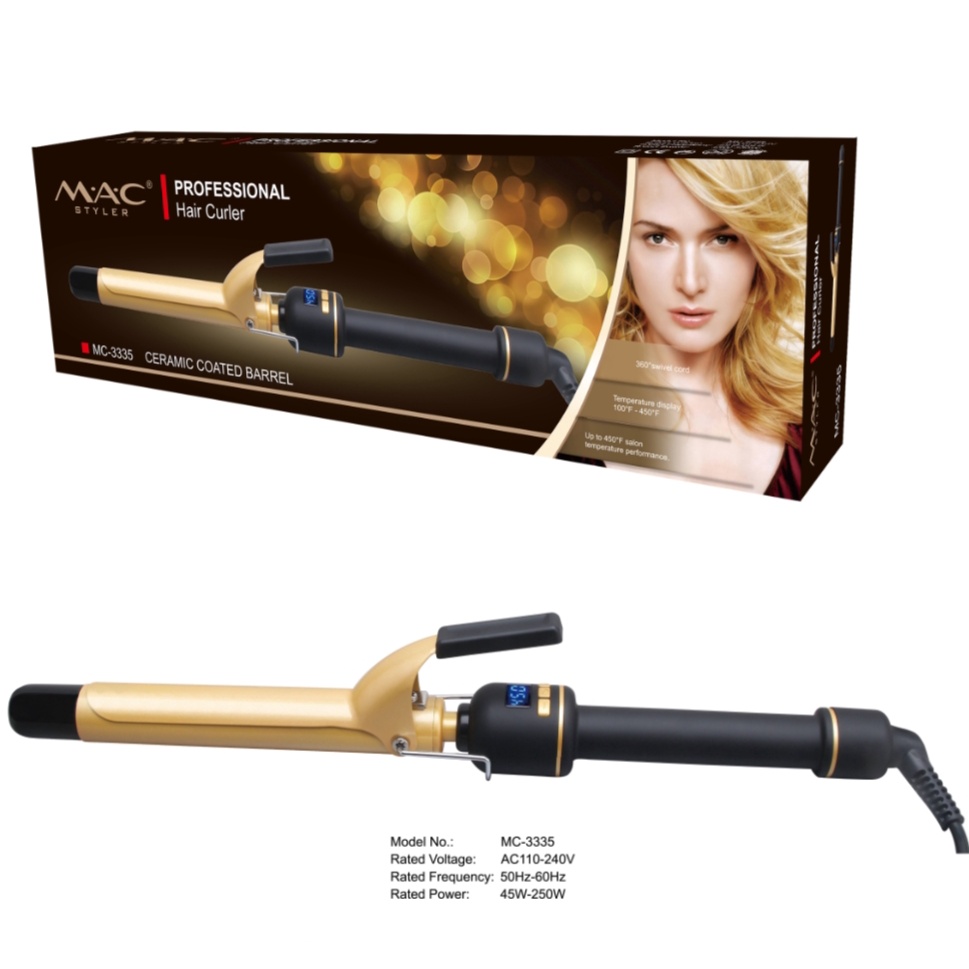 Mac Styler Hair Curler Curling Iron 450F with LED MC3335 | Shopee ...