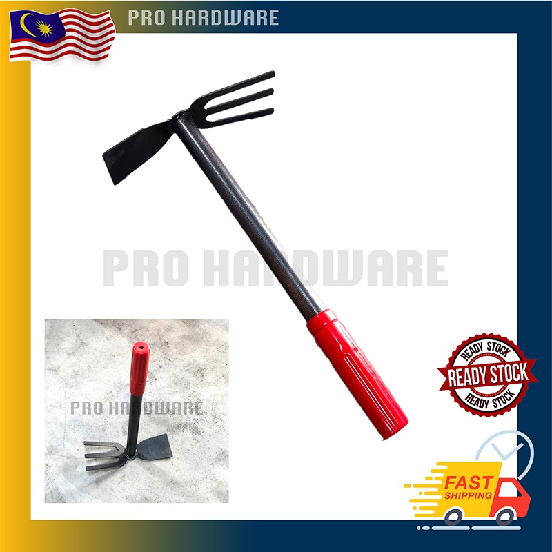 GARDEN TOOL 14" IRON METAL HOE 2 WAY MINI CANGKUL GARDEN MINI HOE MINI ...