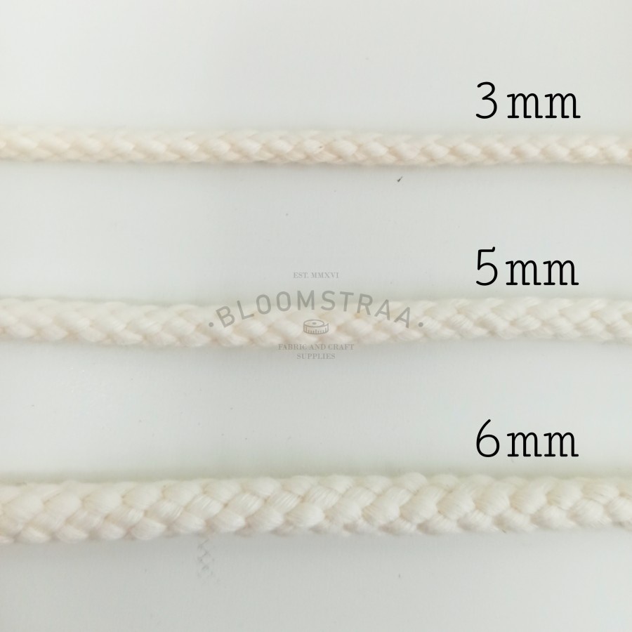 KATUN 5mm Cotton Rope 5mm Braided 5mm Macrame Cotton Rope Bag Rope 1 ...