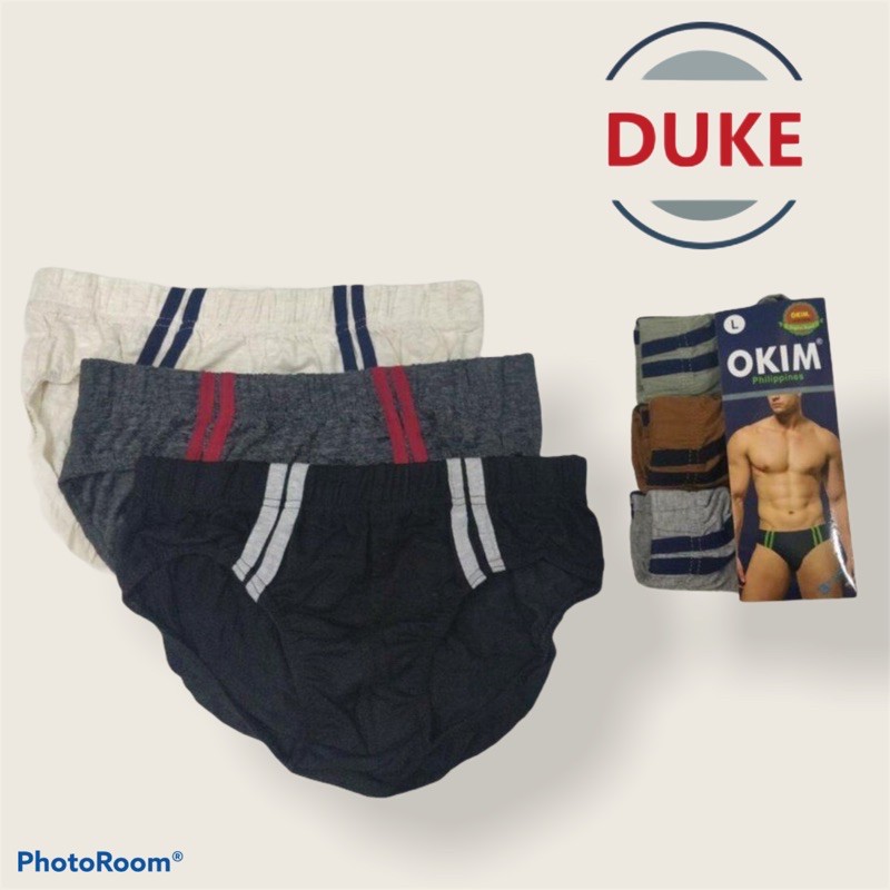 COD☑️3 in 1 Okim 88008 Inner Underwear Cotton Brief for men’s | Shopee ...
