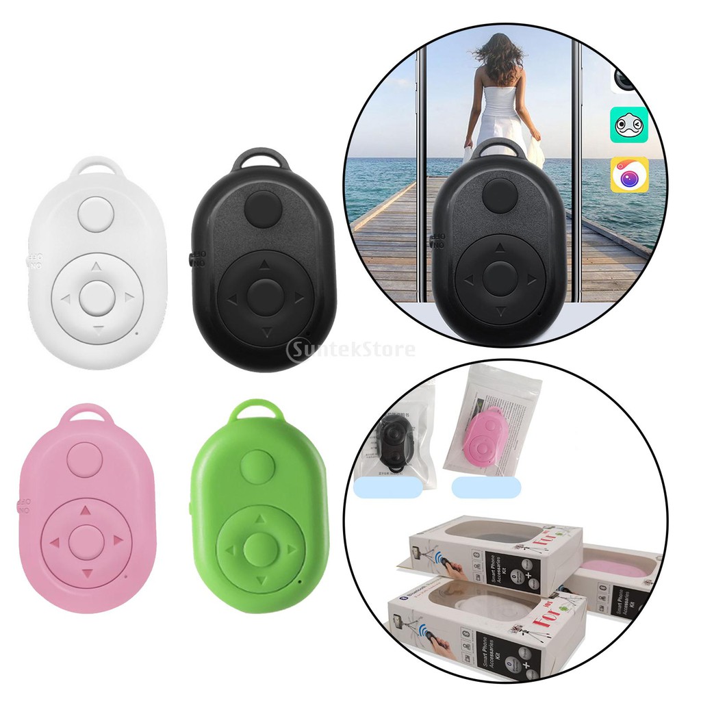 Portable Bluetooth Camera Shutter Control Wireless Selfie Button for ...