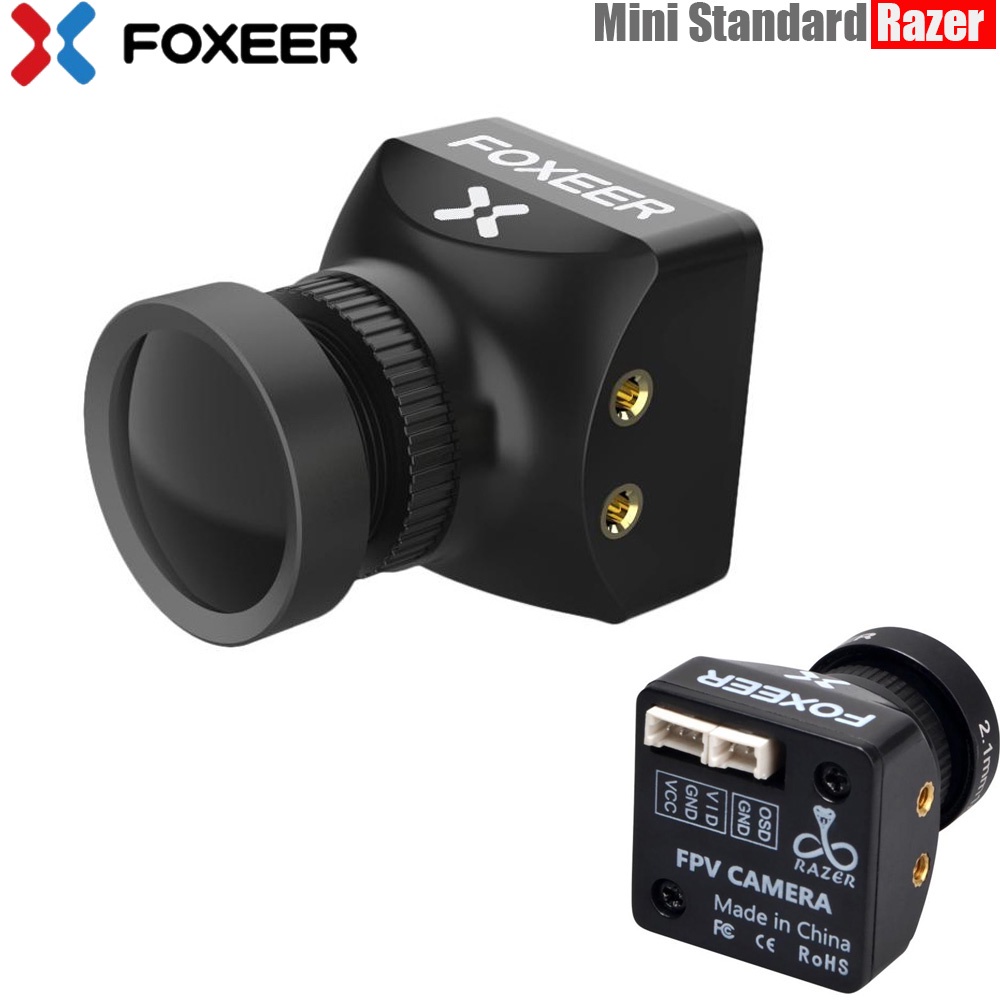 Foxeer Razer Mini HD 5MP 2.1mm M12 Lens 1200TVL Standard FPV Camera 4:3 ...