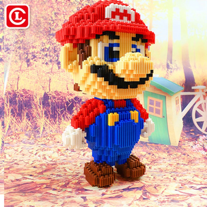 3891 PCS Super Mario Blocks Building Block Bricks Toys 3D Assembly ...