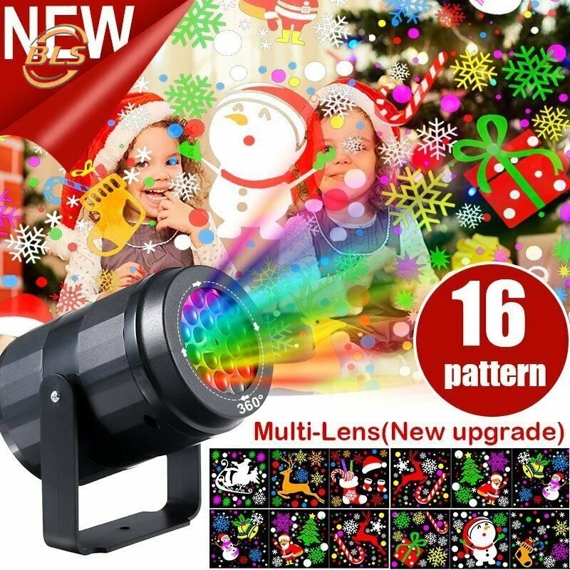 Christmas Santa Claus Laser Light Projector/ Stage Lighting Xmas ...