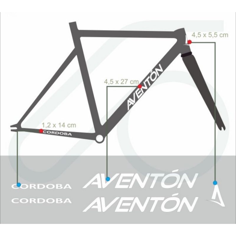 Aventon Cordoba Fixie Bike Cutting Sticker | Shopee Philippines