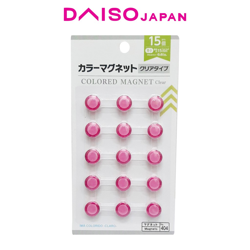 Daiso Mini Pink Magnets 15 pcs | Shopee Philippines