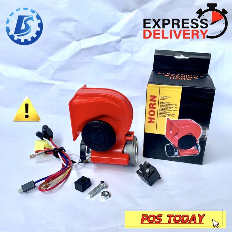 ELECTRICAL MACHINE HORN 12V full set with socket(premium quality ...