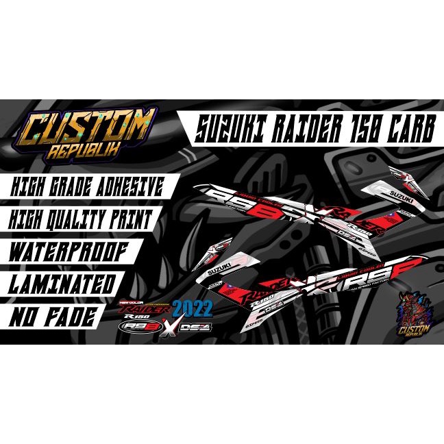 Suzuki Raider 150 Carb RS8 X DS4 2022 Decals Set | Shopee Philippines