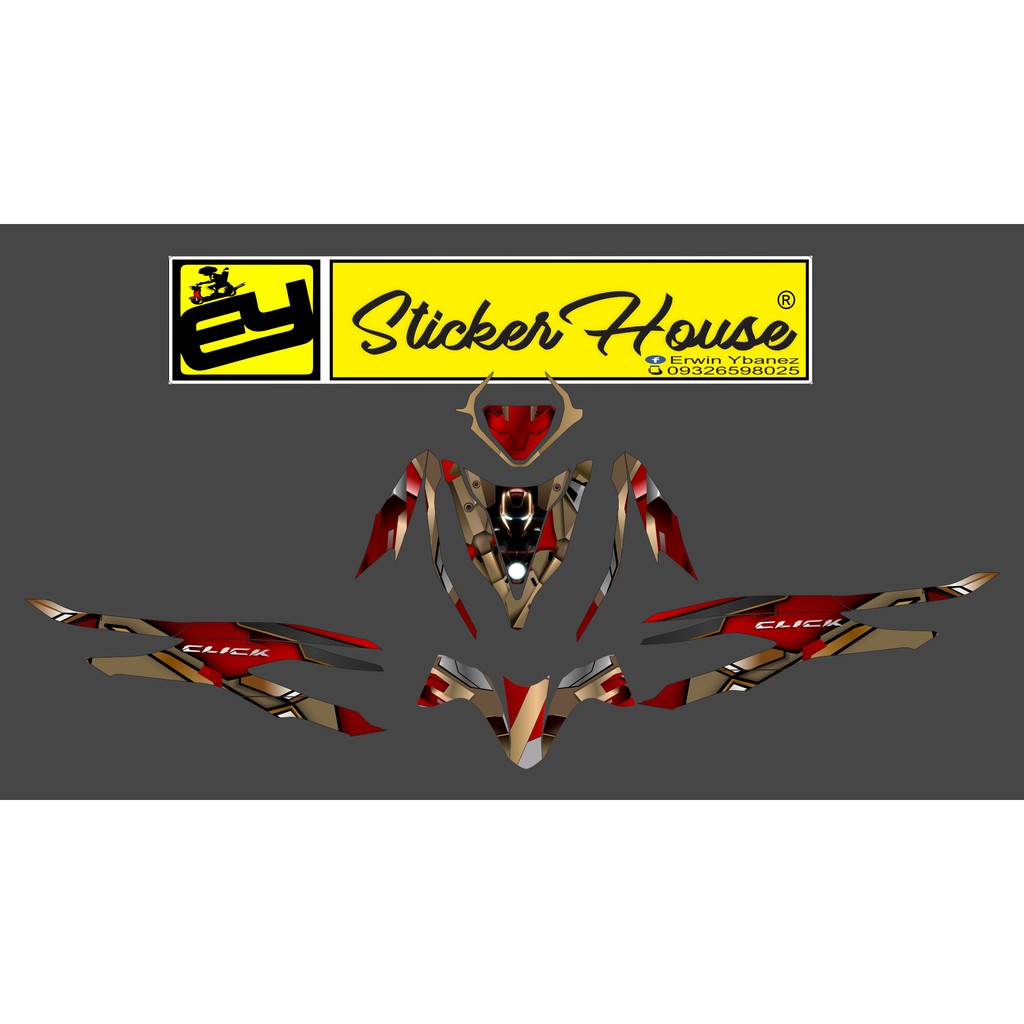 CLICK DECALS V2 LAMINATED | Shopee Philippines