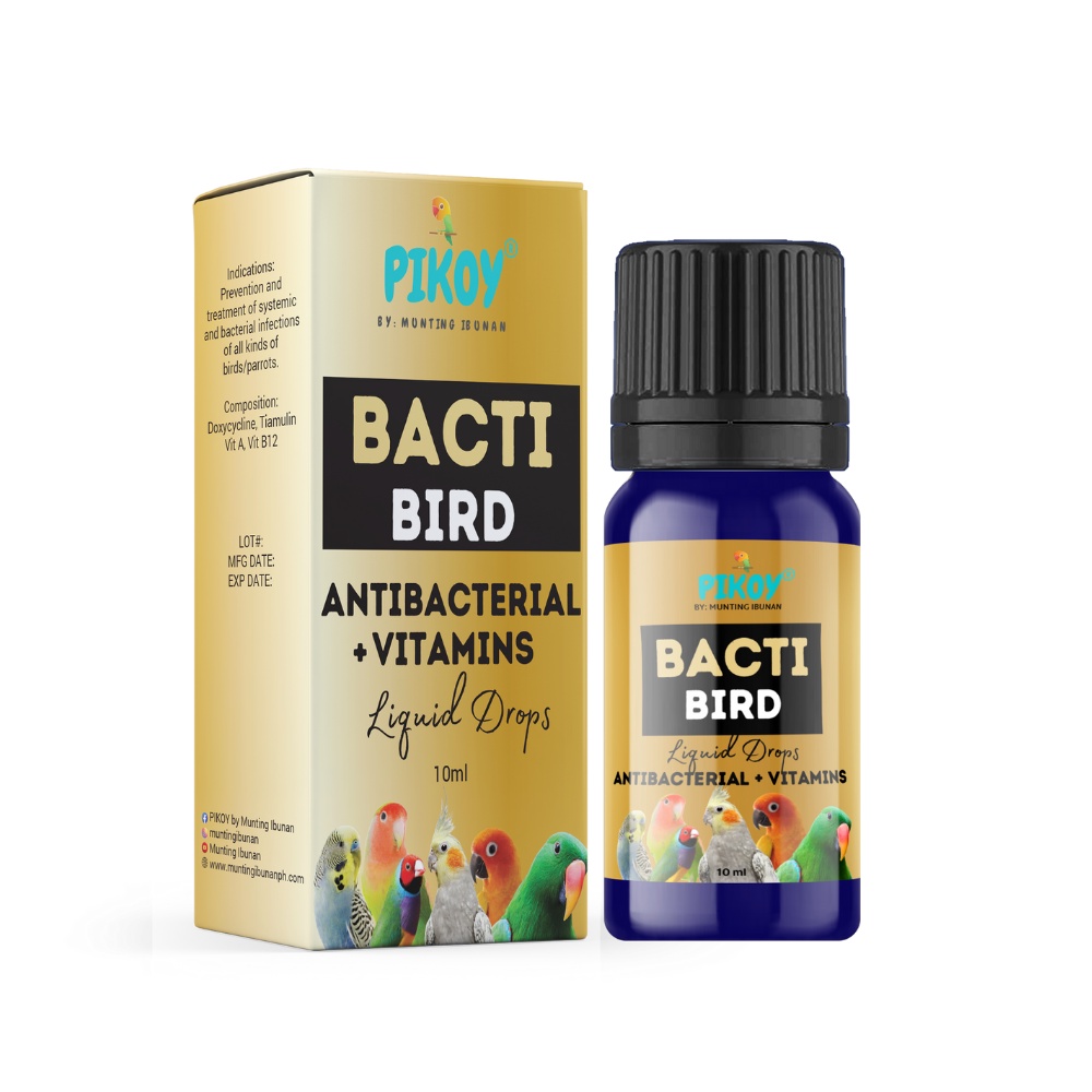 BACTI BIRD, Antibiotics With Vitamins For Birds by PIKOY by Munting ...