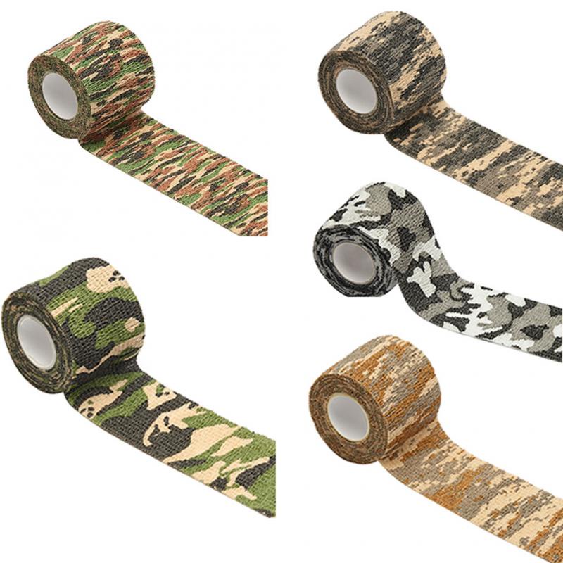 4.5m Camouflage Self Adhesive Elastic Bandage Hunt Disguise Elastoplast ...