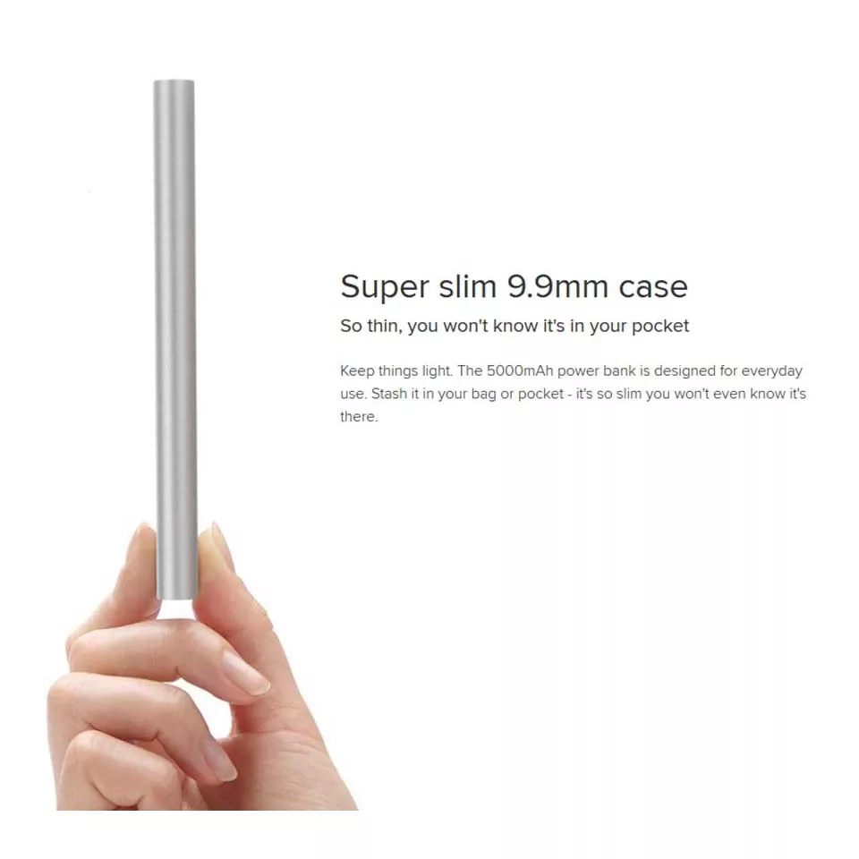 Original Mi 5000mAh Power Bank 2 C3%9 | Shopee Philippines