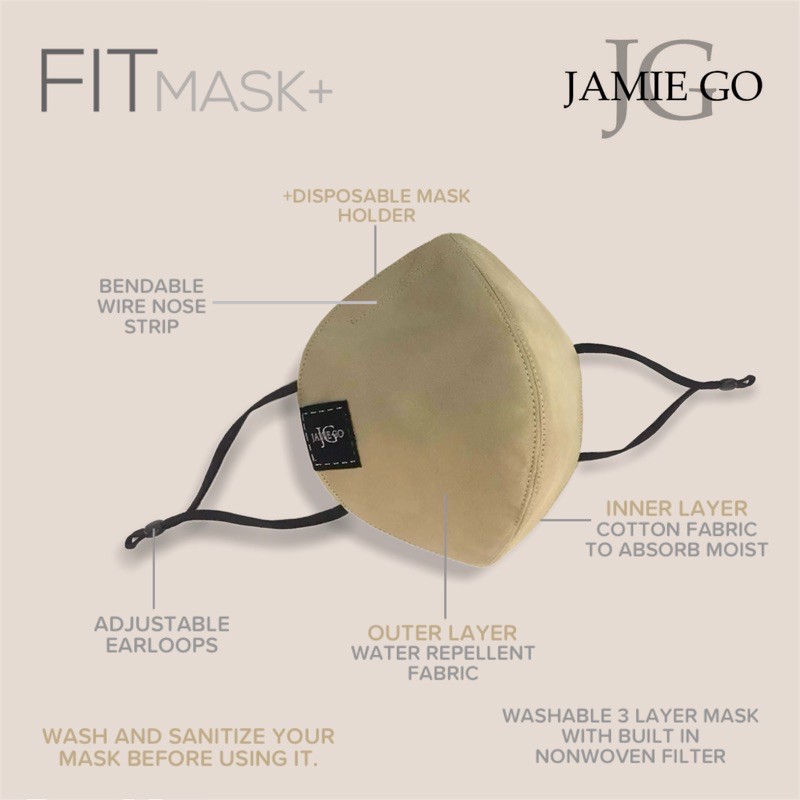 FIT MASK(+) by Jamie Go Atelier (With disposable mask holder) | Shopee ...
