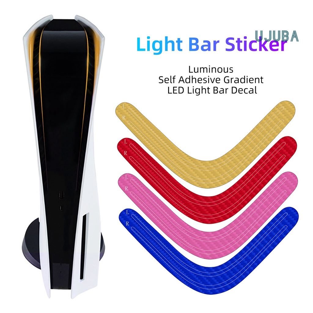 UJU.S Light Bar Sticker Luminous Self Adhesive Gradient Game Console ...