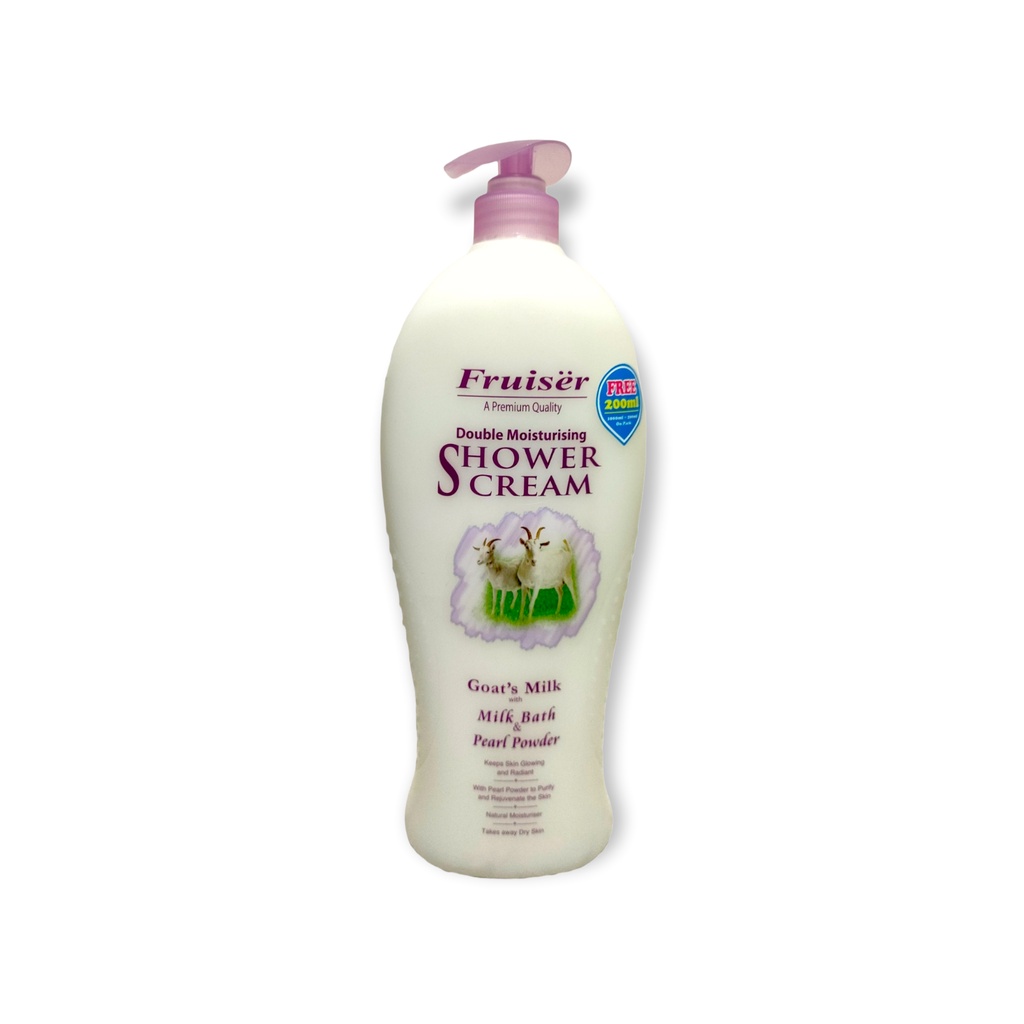 (Malaysia)Fruiser Double Moisturizing Shower Cream. Goat's Milk with ...