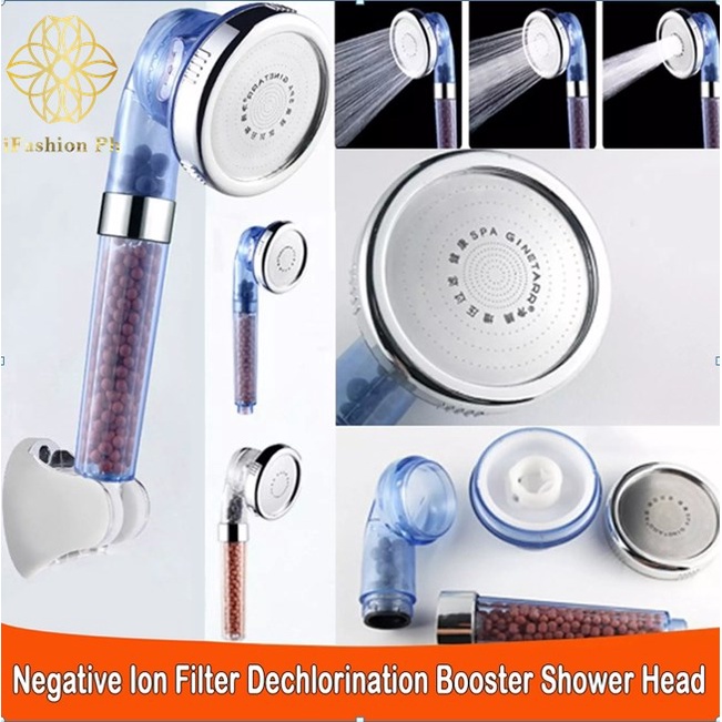 Handheld High Pressure Ionic Filtration Shower Head 3 Mode Touch Water