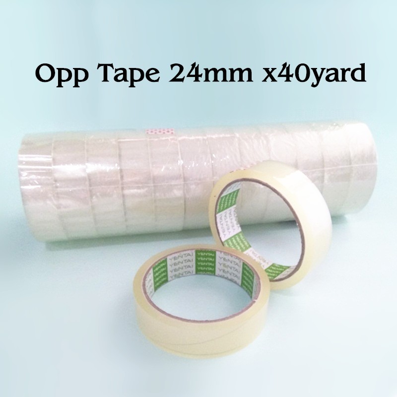 Opp Tape Transparent 40yard (18mm / 24mm) | Shopee Philippines
