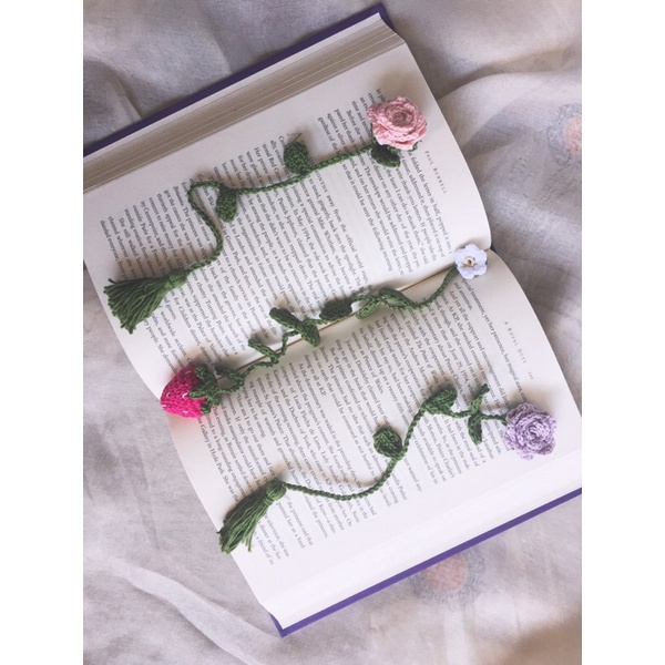 Rose Bookmark Crochet | Shopee Philippines