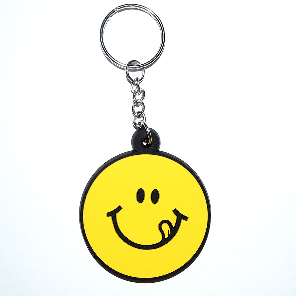 Smile Smiley Face Rubber Keychain | Shopee Philippines