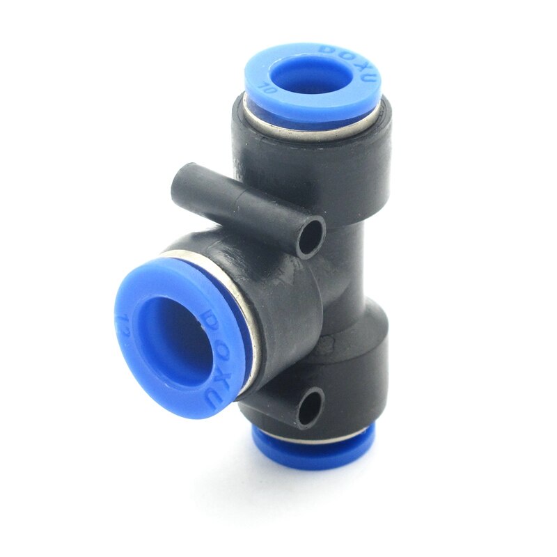 4mm 6mm 8mm 10mm 12mm 16mm Hose Tube Union Tee Type 3 Way Reducer One ...