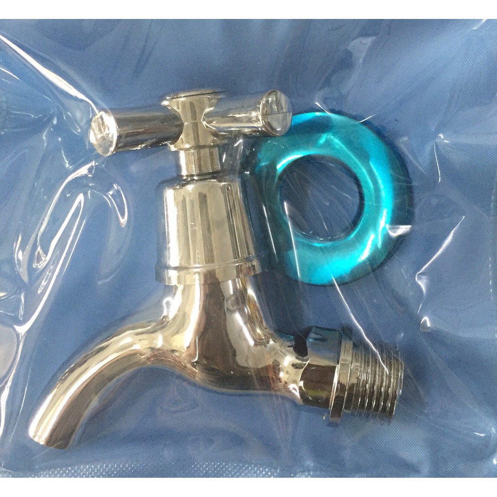 Chrome Coating Wall Bib Tap (015 ) | Shopee Philippines