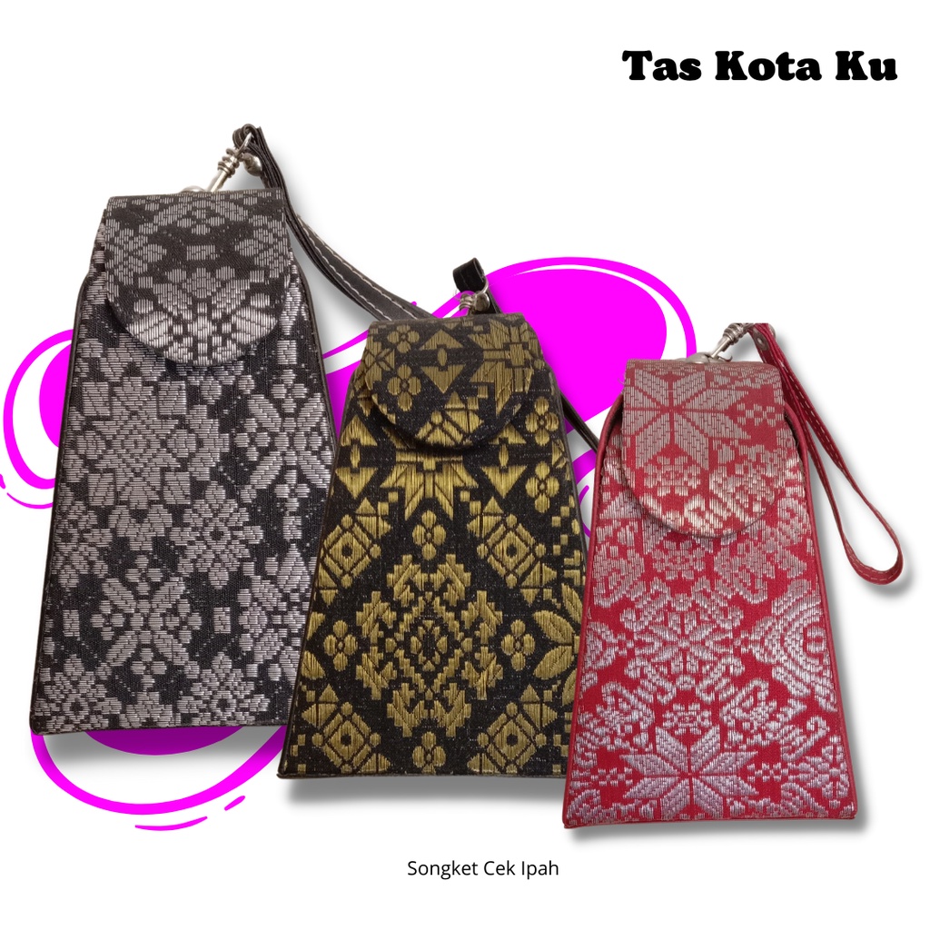 Kotaku Songket Bag Various Motifs & Colors - Yoko Songket | Shopee ...