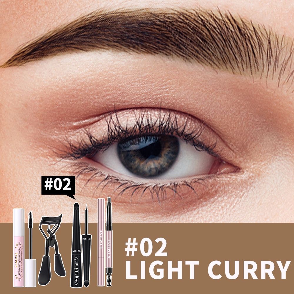 KIMUSE Double-head Waterproof Eyebrow Pencil+Volum Express Mascara+ ...