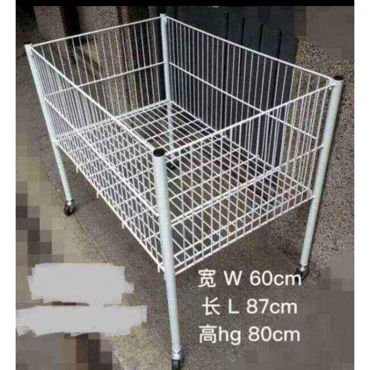 Bargain Rack Sale Rack with wheels Bargain Basket Makapal heavy duty ...