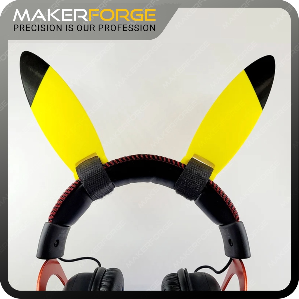 Pikachu Ears for Headphones, Headset & Cosplay Props, Headphone Ear ...