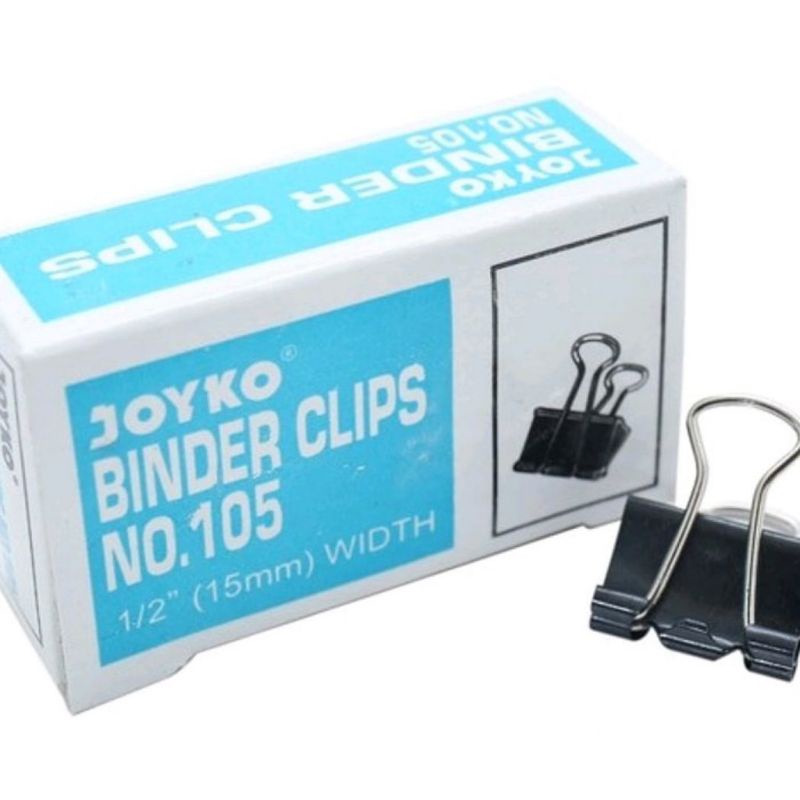 Joyko No.105 Binder Clips Paper Clips Binder Clips | Shopee Philippines
