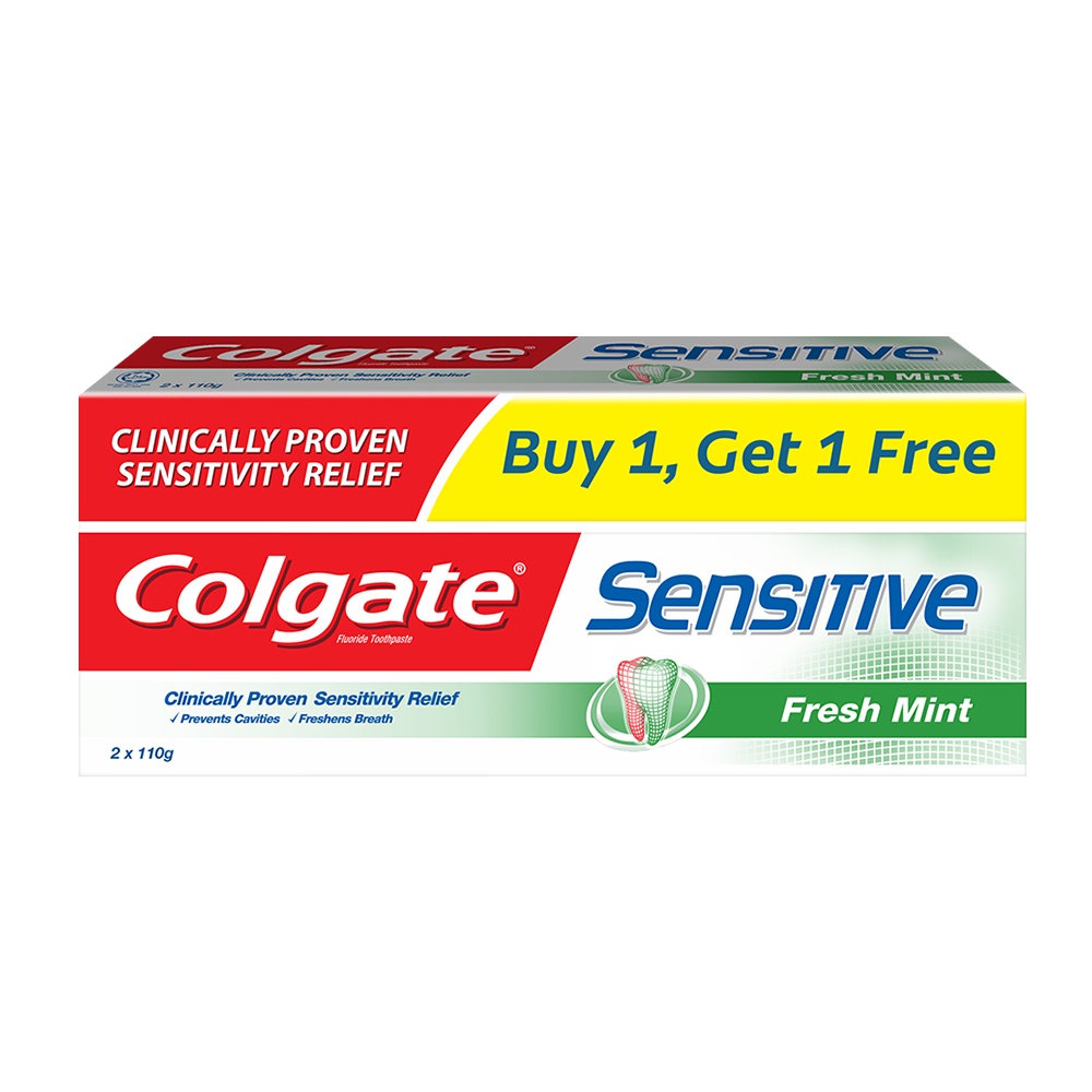 Colgate Fluoride Toothpaste for Sensitive Teeth Fresh Mint 110g ...