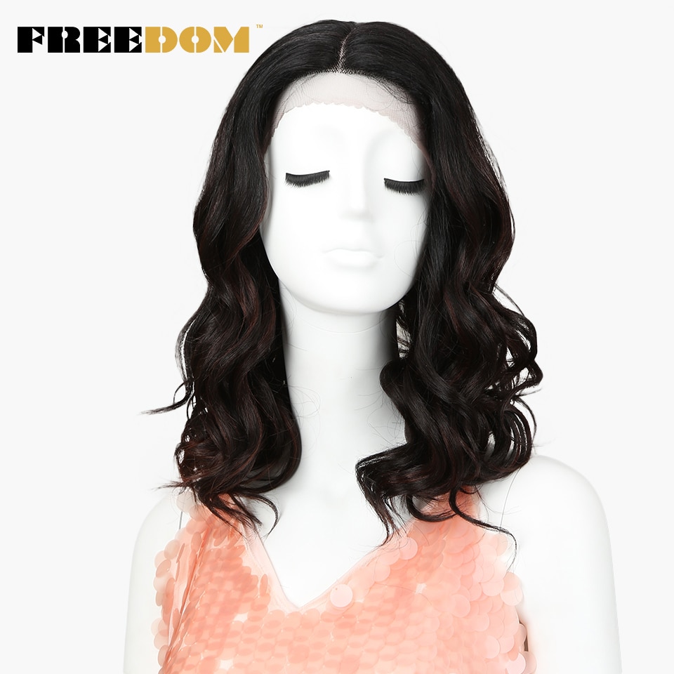 Freedom Shoulder Length 18 Inch Wavy Synthetic Wigs For Black Women ...