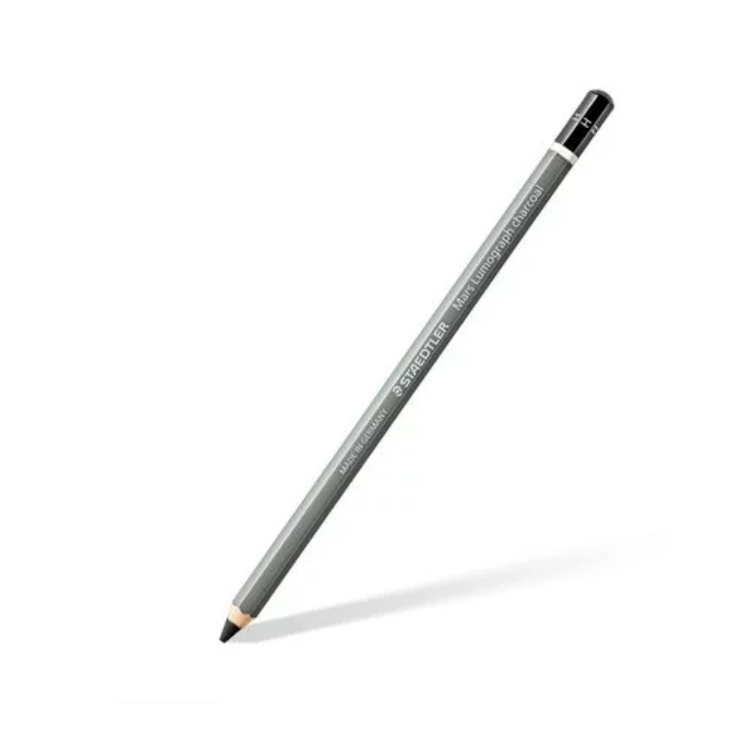 Staedtler Mars Lomography Charcoal 100c Pencil Deep Black Shade Drawing Sketching | Shopee ...