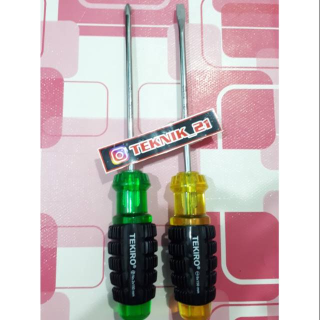 Tekiro Screwdriver Set 2 pcs - and + 2 pcs Tekiro Mechanical Workshop ...