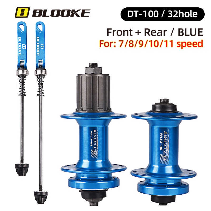 BLOOKE Hub 32 Holes 36 Holes Mountain Bike Disc Hubs Front & Rear MTB ...