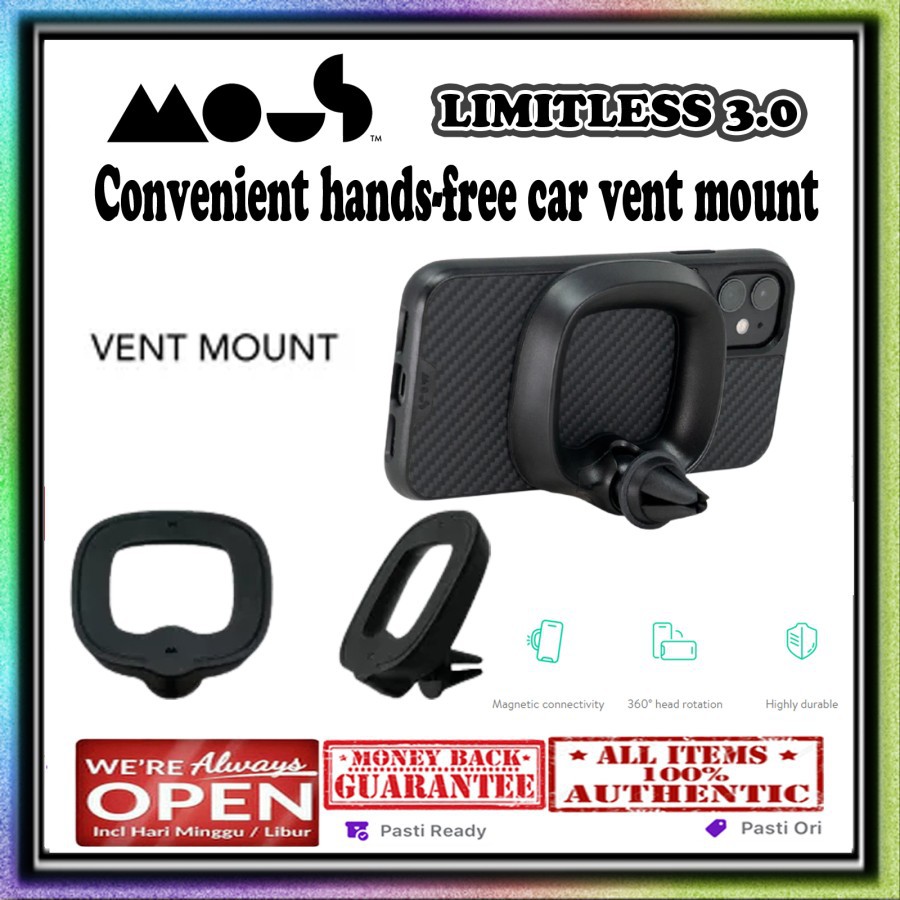Mous LIMITLESS 3.0 VENT MOUNT (360 Degree) | Shopee Philippines
