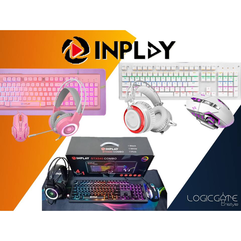 INPLAY STX 540 Gaming Keyboard And Mouse with Headset Extended Mouse ...