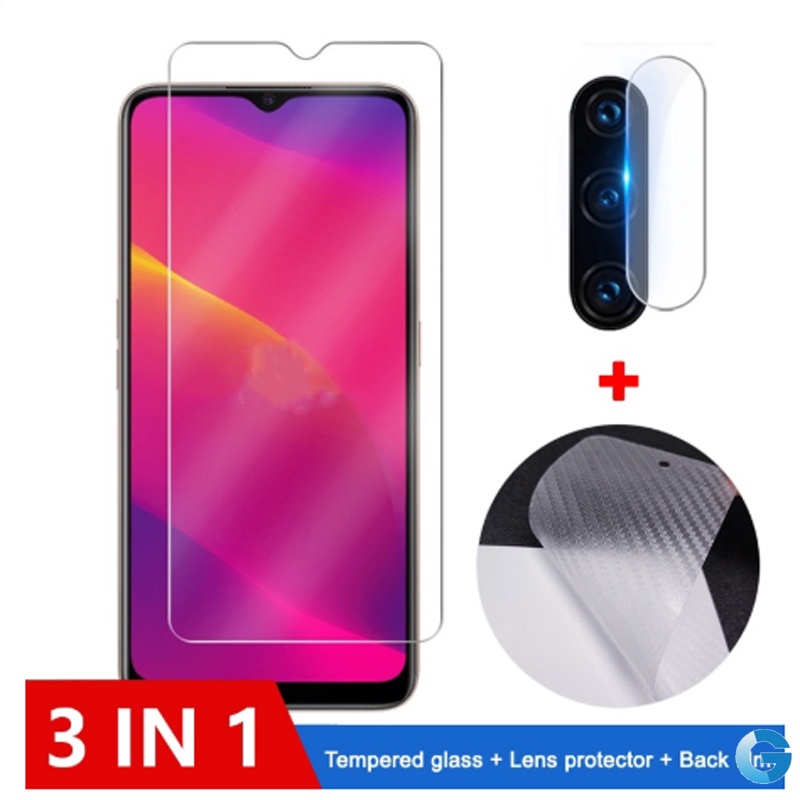 3 in 1 Tempered Glass Huawei Mate Nova Y61 Y90 Y70 Y72 Plus Y7A Y6P Y9 ...