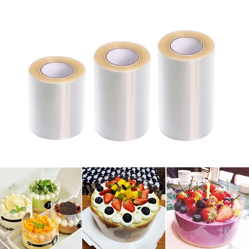 1 Roll Cake Collar Plastic DIY Cake Collar Transparent Mousse Cake ...